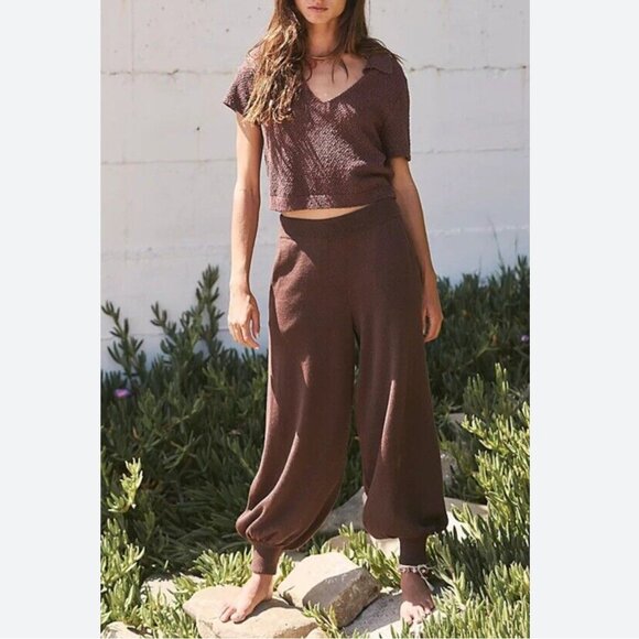 Free People | Pants & Jumpsuits | Free People Beach Nolan Sweater Set ...
